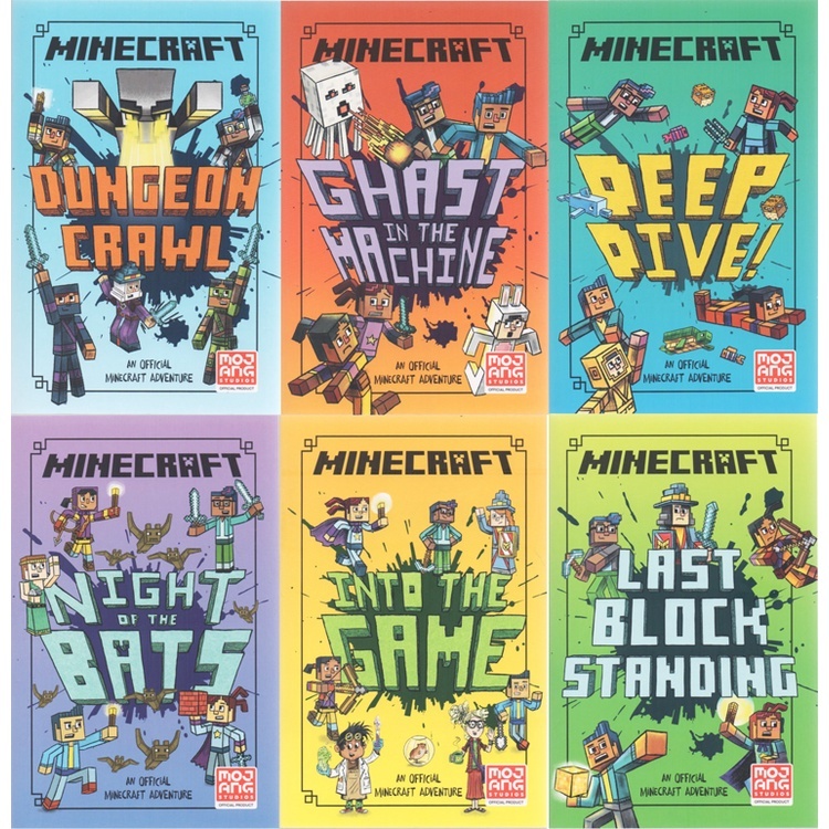 Minecraft woodsword Chronicles Collection 6 Books Box Set | Shopee ...