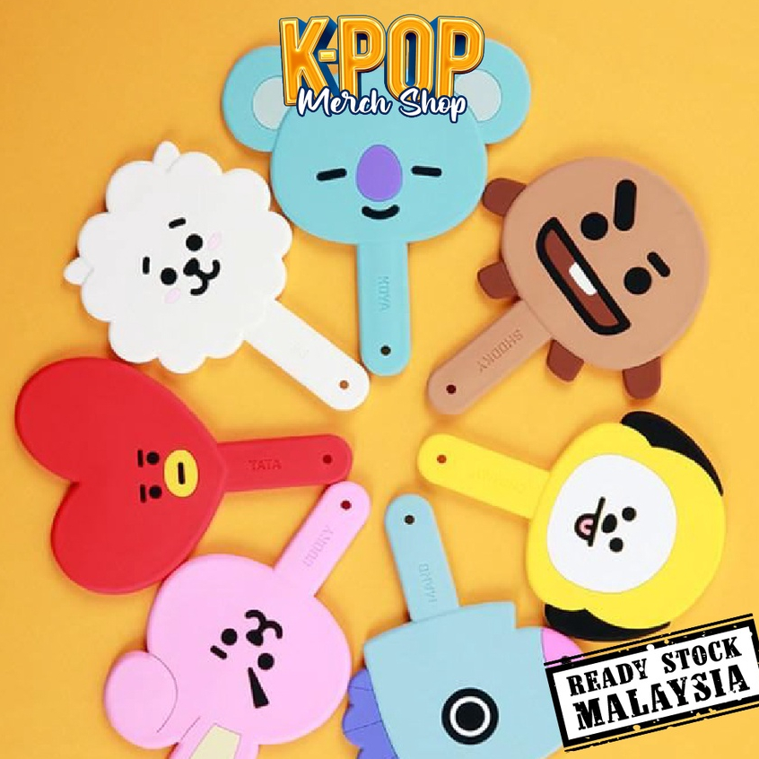 1 BTS BT21 Tinytan Bangtan OT7 Kpop Merch Mini Hand Pocket Makeup Mirror Compact Miniso | Shopee ...