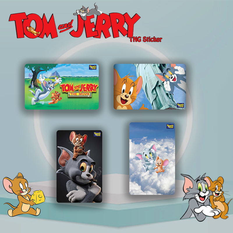 TOM & JEERY TNG Sticker - Tng Touch N Go Sticker/Bank Card Sticker ...