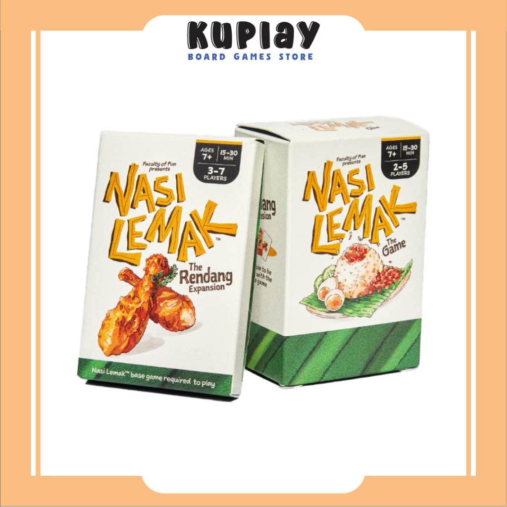 Nasi Lemak The Game + Rendang Expansion Strategy Party board game Made ...