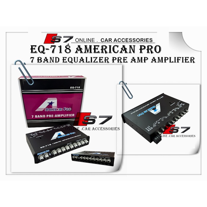 EQ-708 PRO 7 BAND EQUALIZER PRE AMP AMPLIFIER | Shopee Philippines