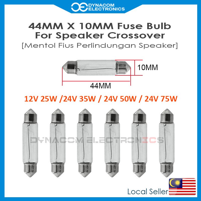 12V 25W /24V 35W / 24V 50W / 24V 75W Fuse Bulb for Speaker Crossover ...