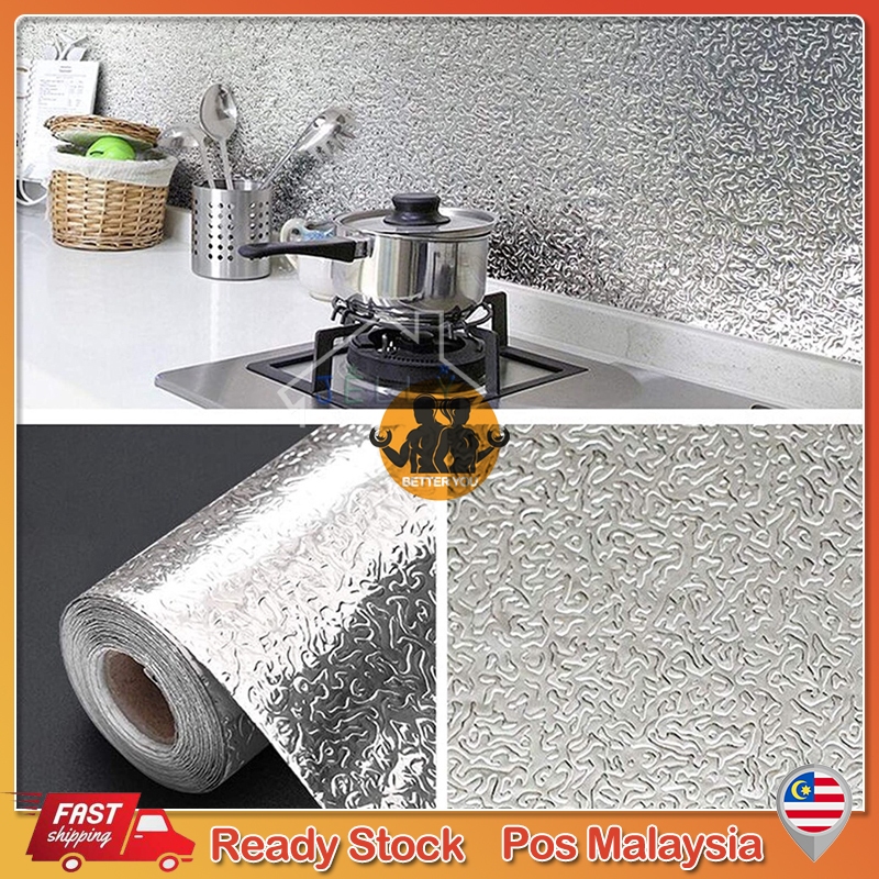Anti Oil Waterproof Aluminum Film Self Adhesive Oil Sticker Kitchen ...
