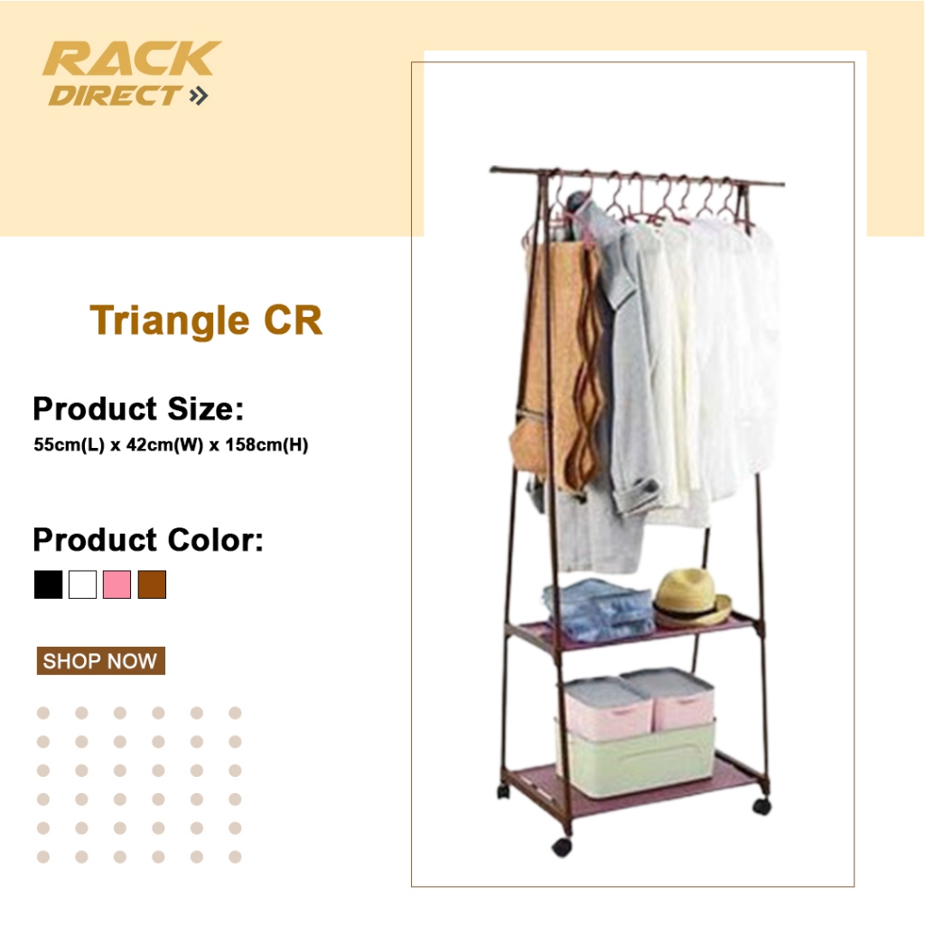 Rack Direct Metal Triangle Clothes Rack Cloth Rack Garment Hanging ...