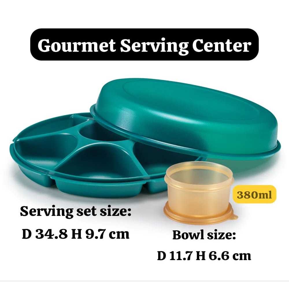 2 COLOUR X Tupperware Serving Center X 1 Gourmet Serving centre 1.8L ...