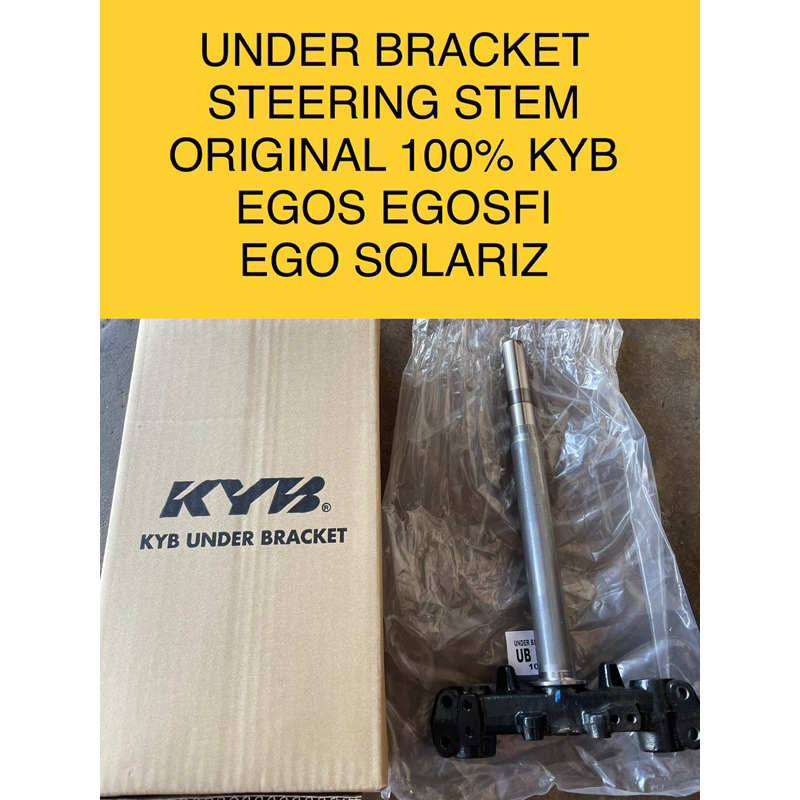 UNDER BRACKET STEERING STEM T FORK KAKI TIGA 100% KYB KAYABA FOR EGOS EGOSFI EGO SOLARIZ EGOS-FI ...