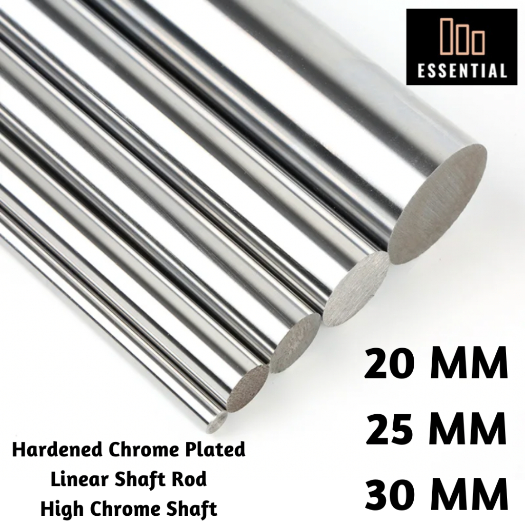 Linear Bearing Shaft Rod Bar Hardened Chrome Shaft Plated 45 Steel S45C ...