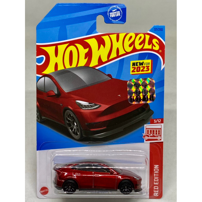 Hot Wheels TESLA MODEL Y Red EV Electric Vehichle Luxury Red Edition ...