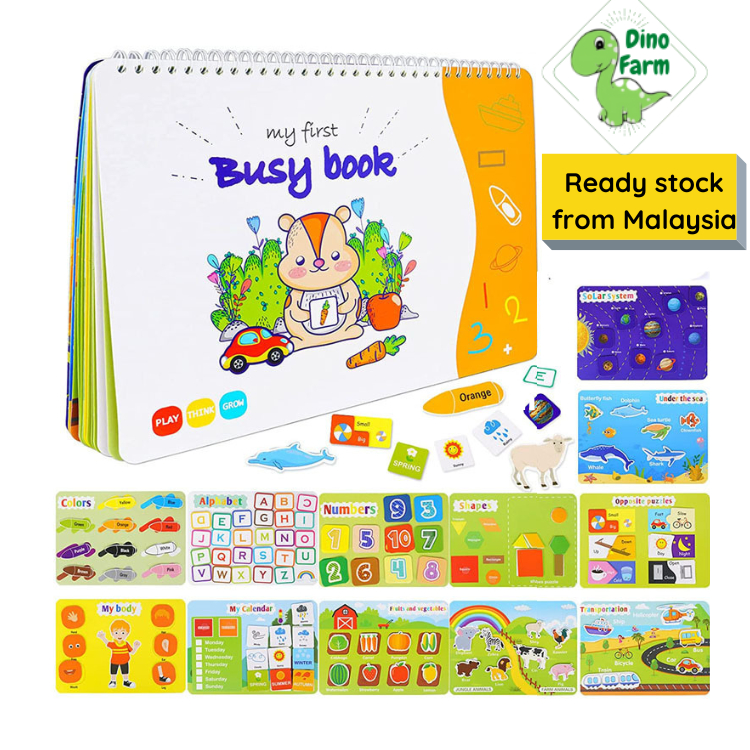My First Busy Book or Quite Book 安静书 ( hard copy) kids activity book ...