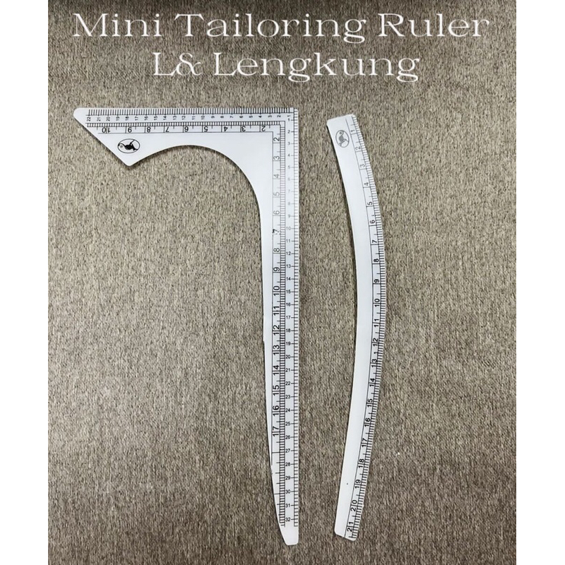 Mini Tailoring Ruler / Small L & Curved Ruler / Stitching Tool / Mini ...