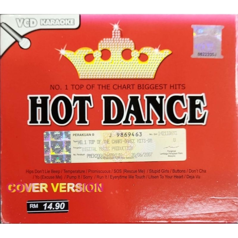 Hot Dance - No.1 Top Of The Chart Biggest Hits (VCD) | Shopee Philippines
