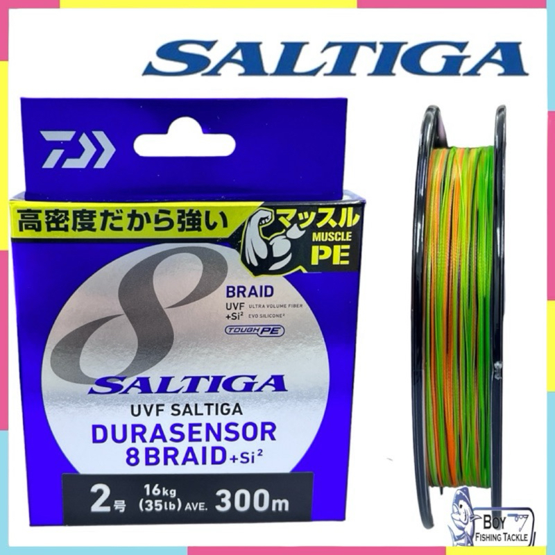 DAIWA SALTIGA DURASENSOR X8 BRAID UVF+SI2 PE LINE BRAIDED TALI BENANG MAIN LINE | Shopee Philippines