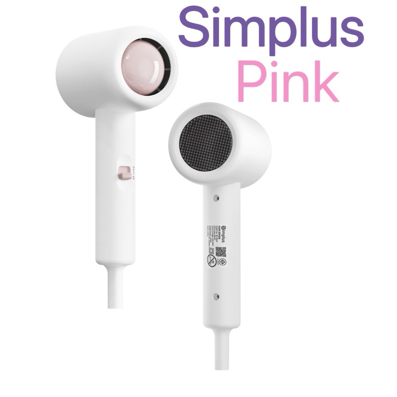 Simplus Ionic Hair Dryer Round Air Outlet 12m/S Fast Dry 1000W Power ...