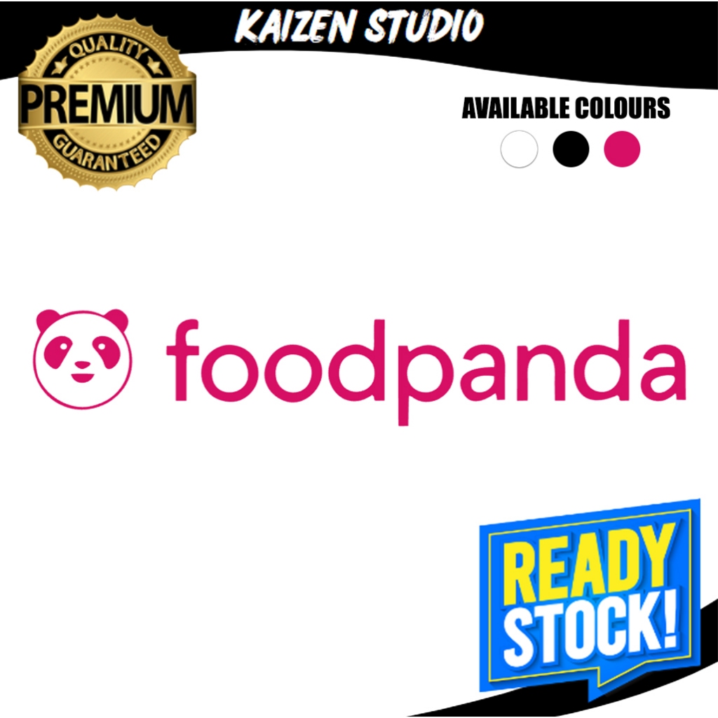 KAIZEN STUDIO Foodpanda Food Panda Logo Vinyl Sticker for Rider ...