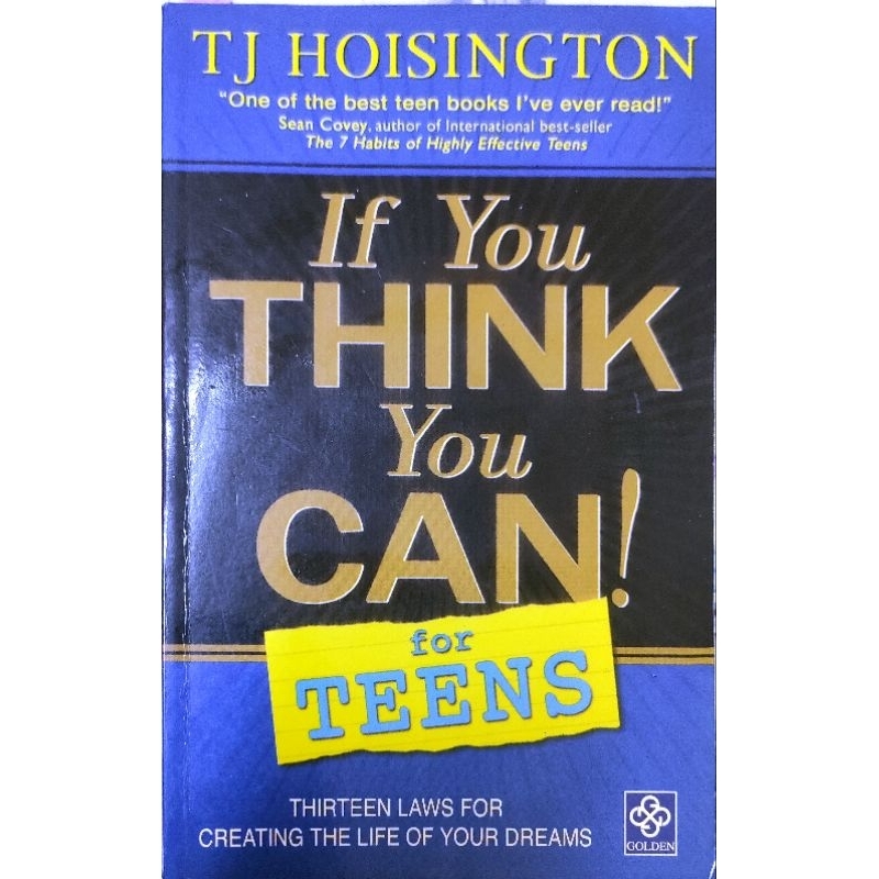 English Motivational Book If YoubThink You Can For Teens | Shopee ...