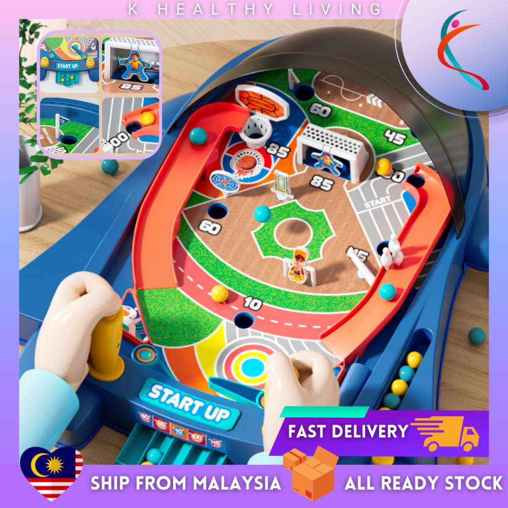 Children's Brain Puzzle Toy Shooting Pinball Machine Gaming Table ...