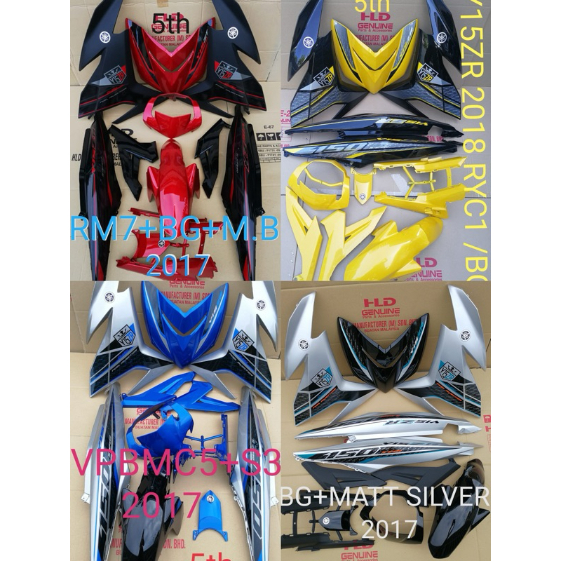 Coverset cover set (HLD) yamaha y15zrv2 y15zr v2 y15 (5th) VPBMCS+SL (tanam sticker) ysuku ...