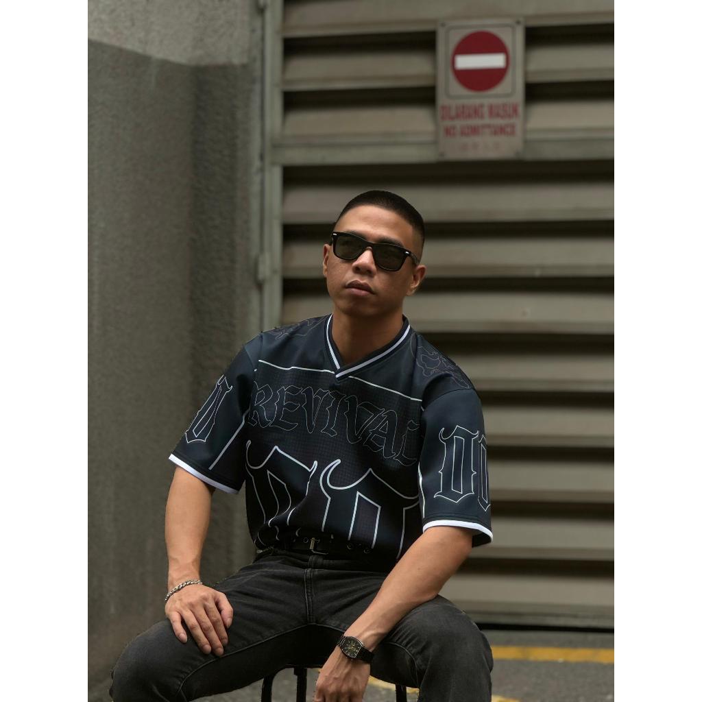 KAZZA "REVIVAL : SMOKE" OVERSIZED JERSEY | Shopee Philippines