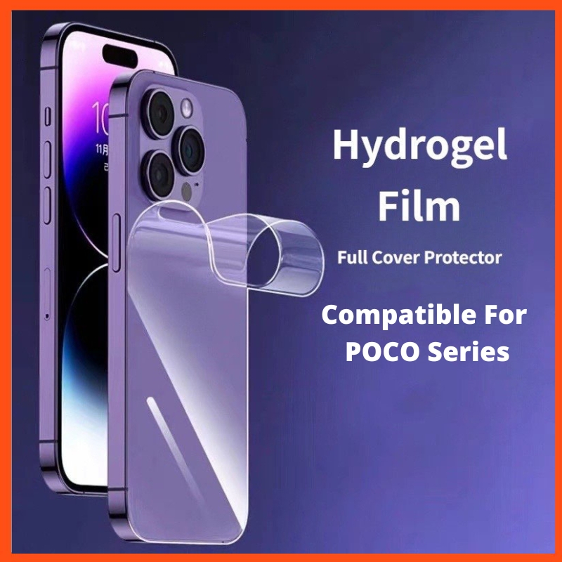 Back Protector For POCO C71 C75 C65 C40 HYDROGEL FILM HD CLEAR sticker ...