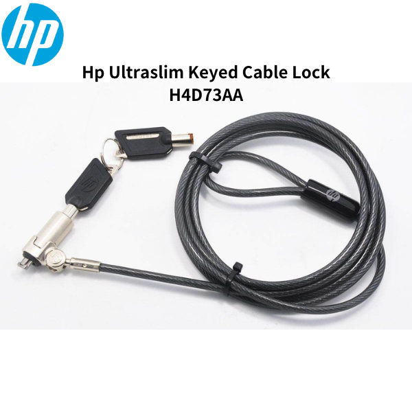 HP Ultraslim Keyed Cable Lock H4D73AA (7mm x 3mm) | Shopee Philippines