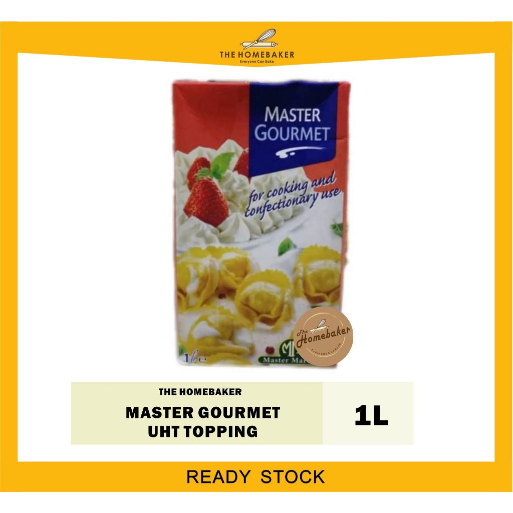 MASTER GOURMET UHT Topping Whipping Cream 1L Home Baker | Shopee ...