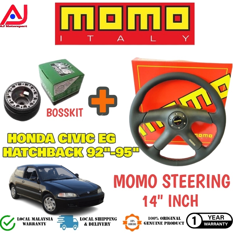 HONDA CIVIC EG HATCHBACK 92'-95' 14'' MOMO STEERING PVC HIGH QUALITY ...