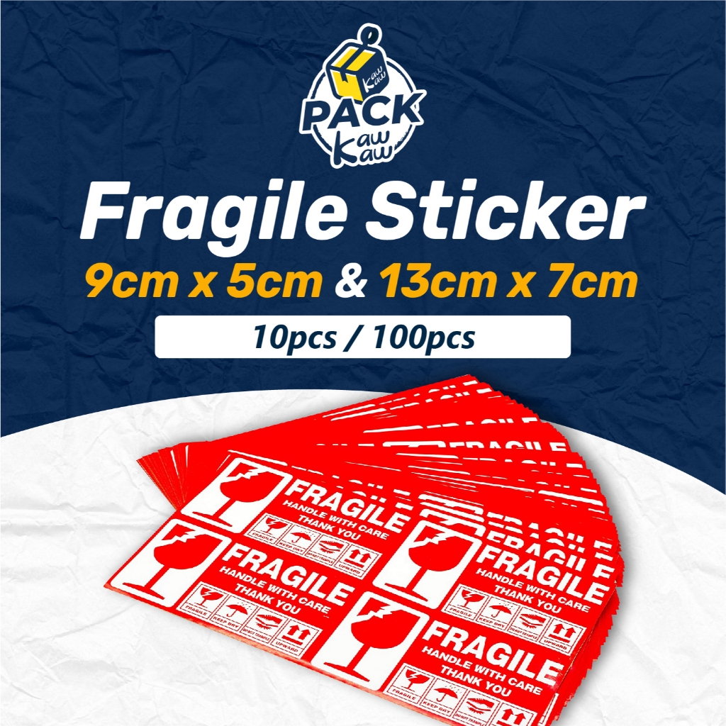 Fragile Sticker Label Handle With Care Mudah Pecah Warning Label ACEVE ...