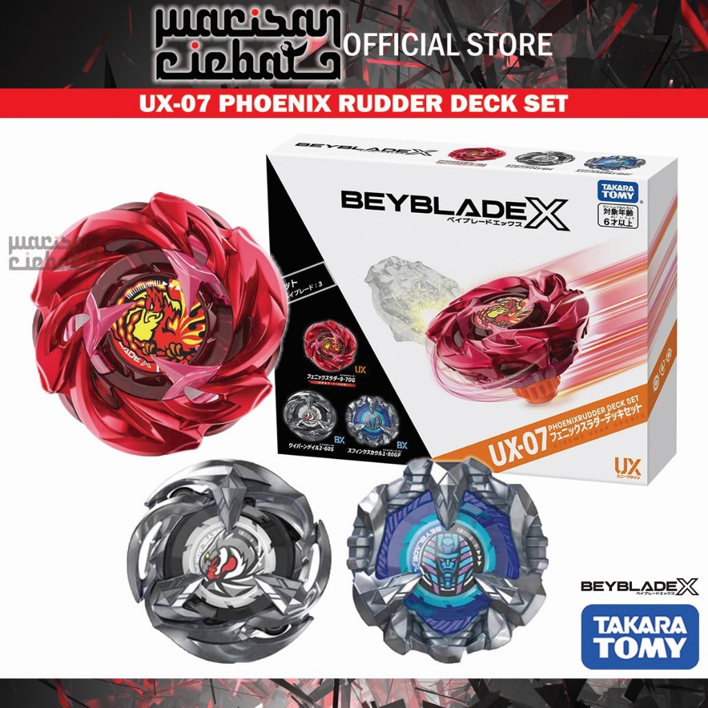 Takara Tomy Beyblade X UX-07 Phoenix Rudder Deck Set | Shopee Philippines
