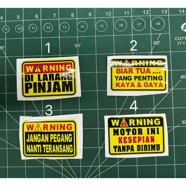 STICKER AYAT WARNING DESIGN | Shopee Philippines