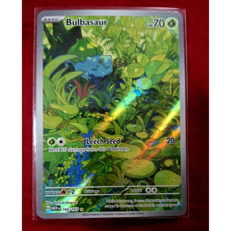 Pokemon TCG - Bulbasaur (IR) - 166/165 [Pokemon 151] | Shopee Philippines