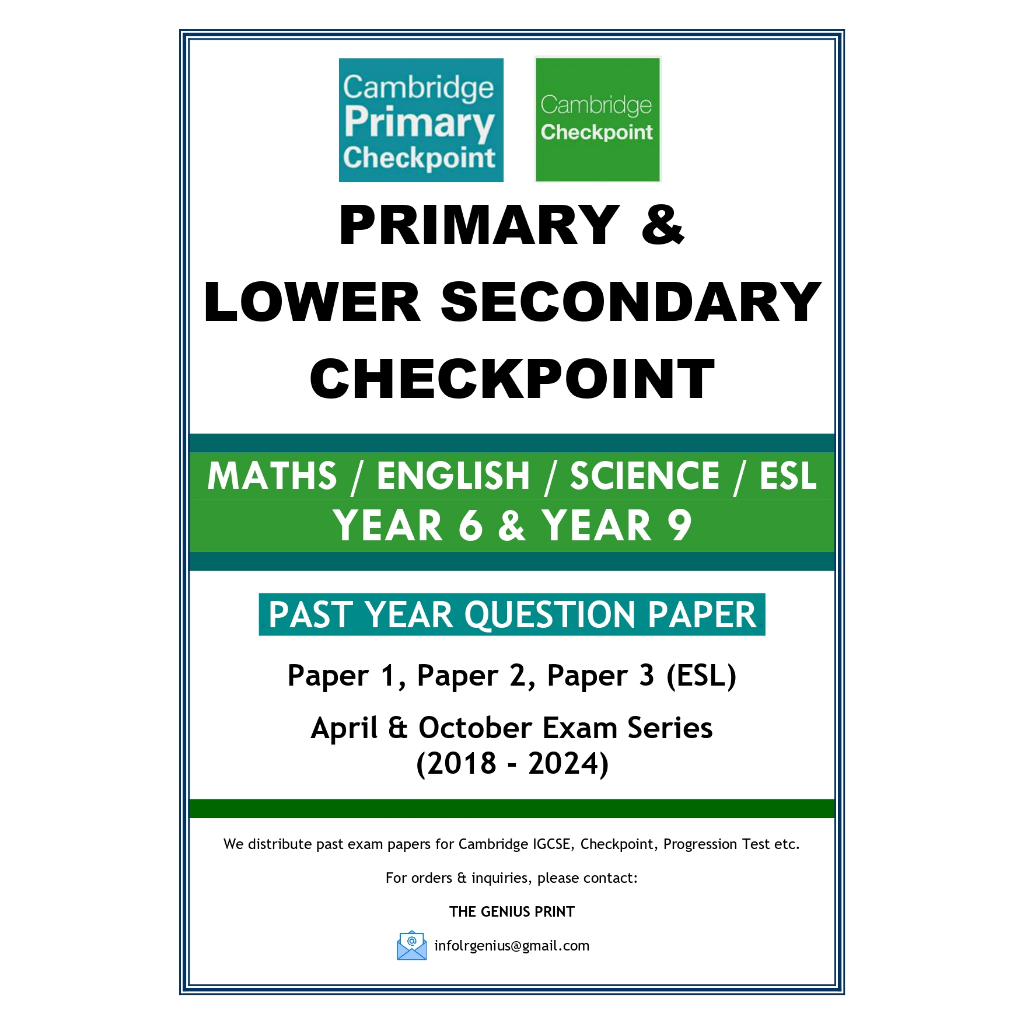 Cambridge Checkpoint Past Exam Papers (Primary Year 6 & Lower Secondary ...