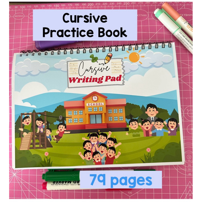 A5 Cursive Writing Pad Practice Activity for Kids | Shopee Philippines