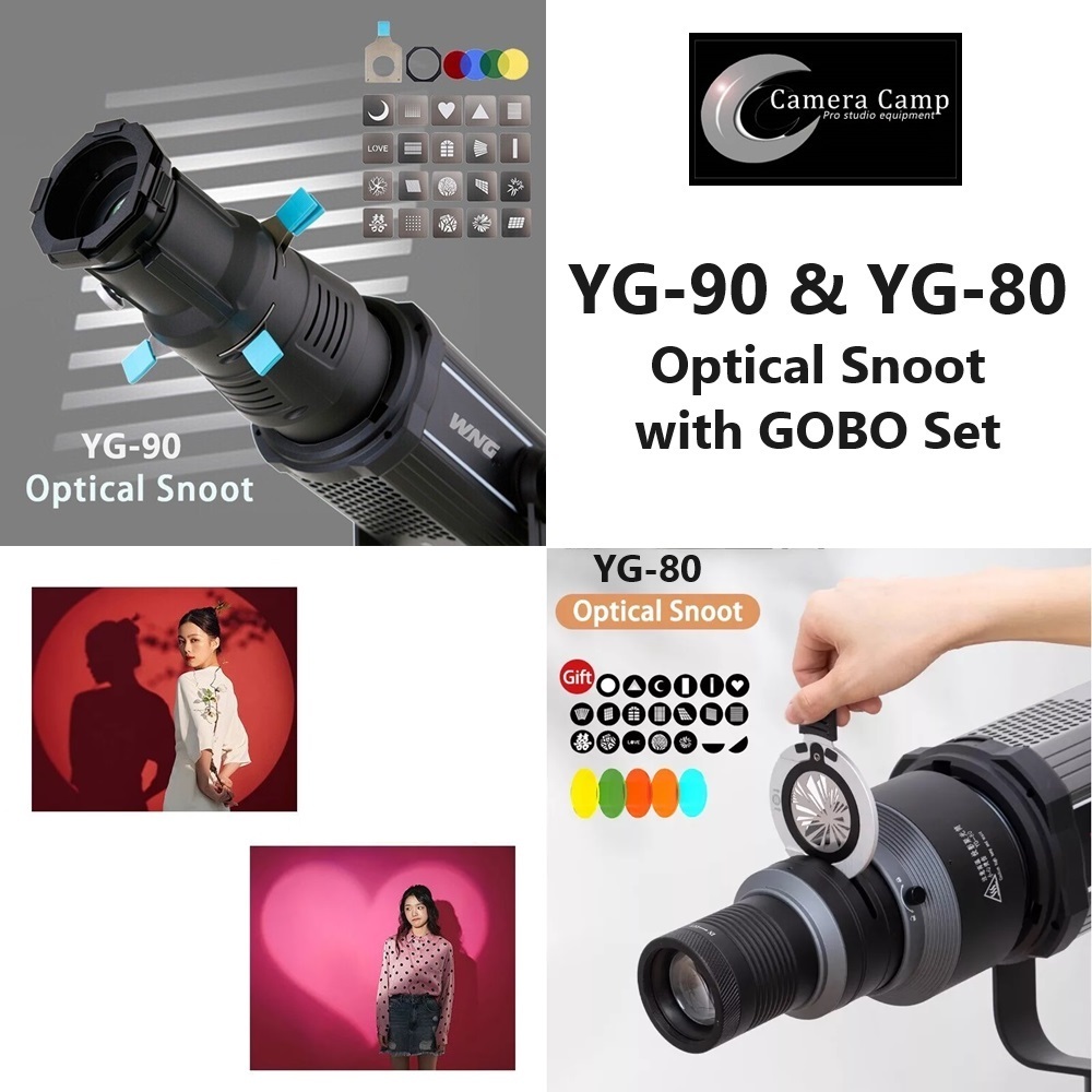 Projector Attachment Gobo Optical Snoot Kit for Photography Videography ...