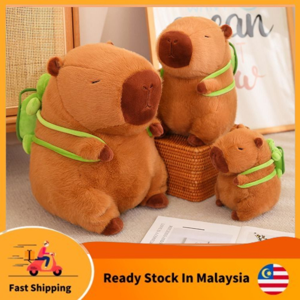 Cervo Capybara Plush Toy Cute Capibara Plushie Toy Anak Patung Comel ...