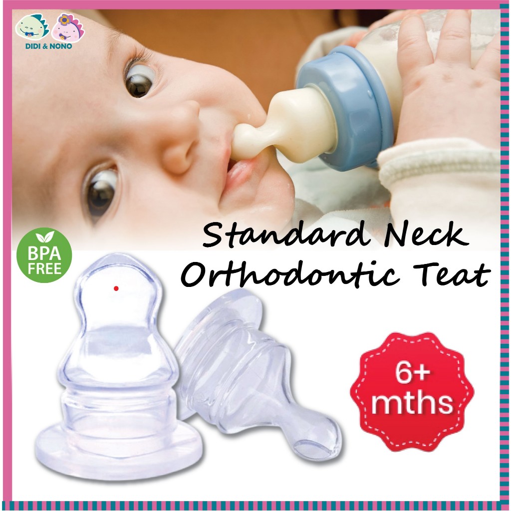 Orthodontic Silicone Teats Anti Colic BPA Free Standard Neck Milk Bottle Nipples Puting Susu ...