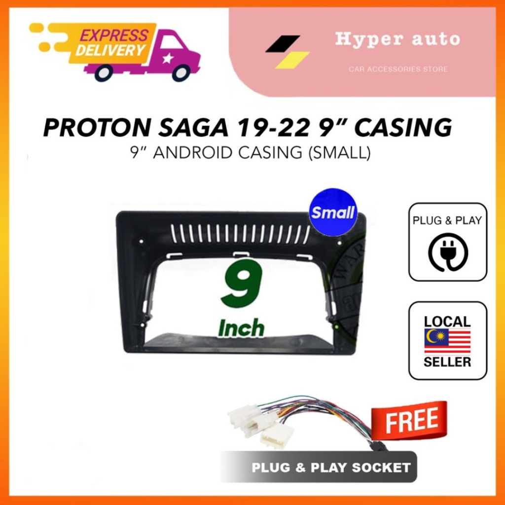 Android Player Casing 9" Proton Saga 2019-2024 (Small) (Hi/Low Spec ...