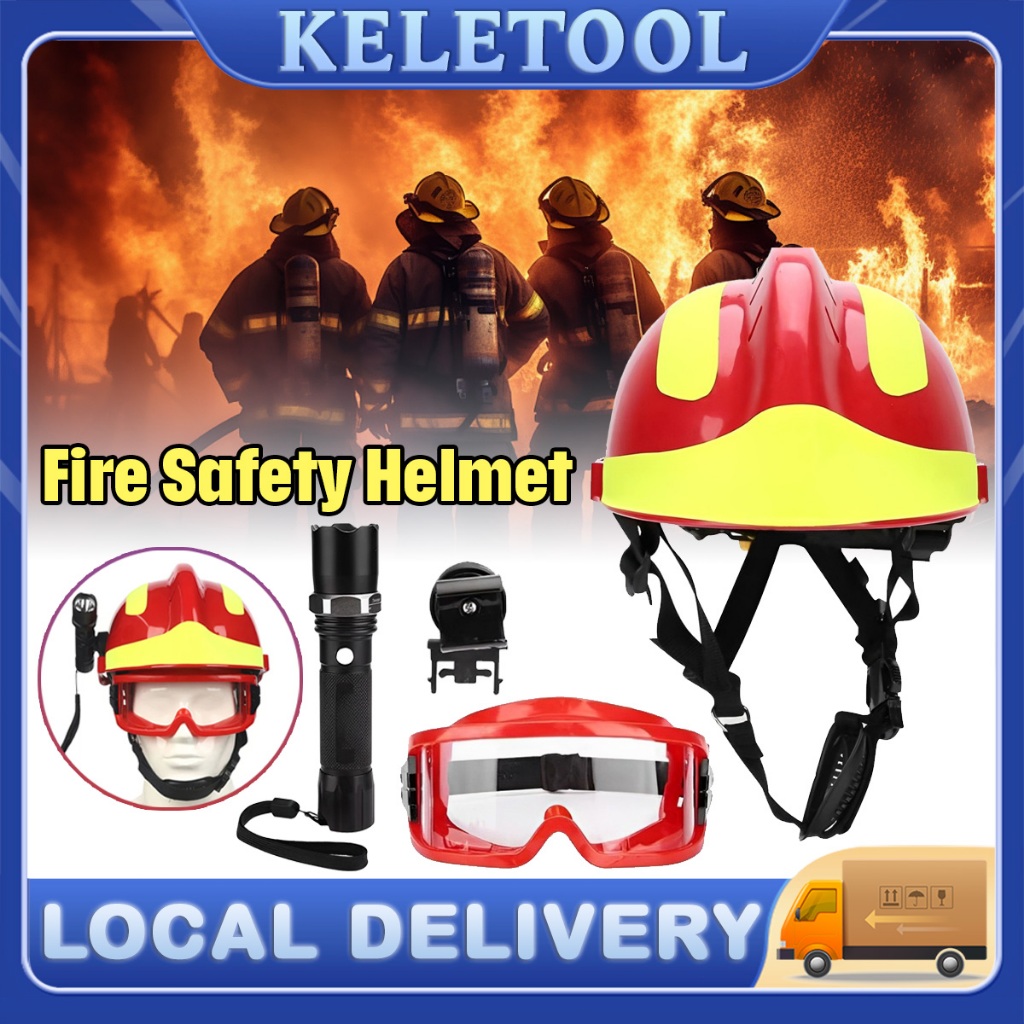 Emergency Rescue Helmet Fireman Safety Helmet Fire Protection Hard ...