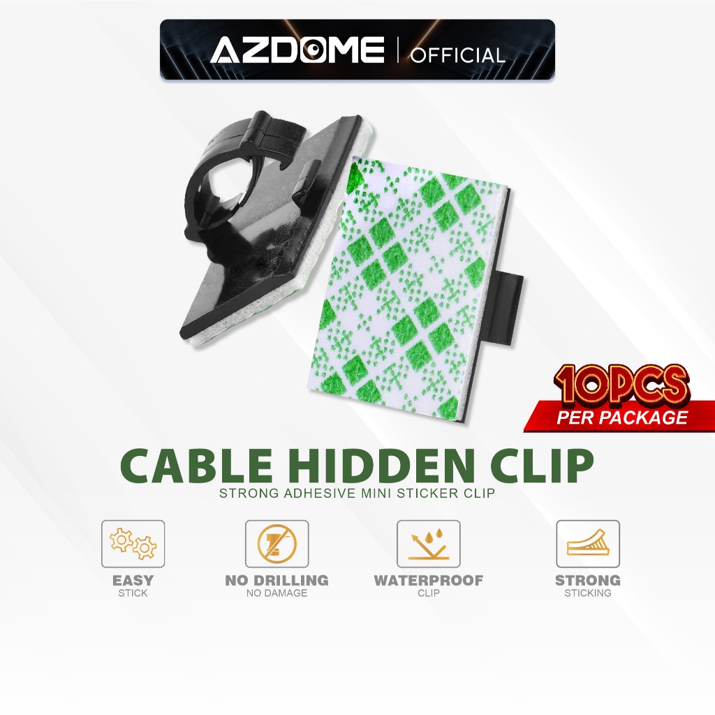 Azdome Dash Cam Wire Holder Clips Management (10 Pcs) | Shopee Philippines