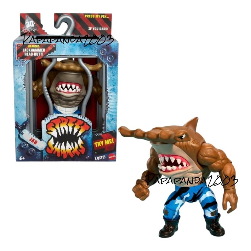 Mattel Street Sharks Jab Action Figure 30th Anniversary Retro 90s ...
