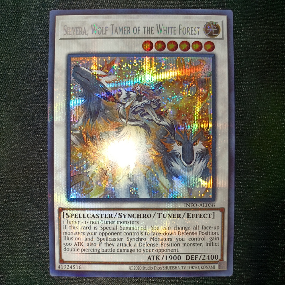 YUGIOH INFO-AE038 Silvera, Wolf Tamer of the White Forest [SER/ SR ...