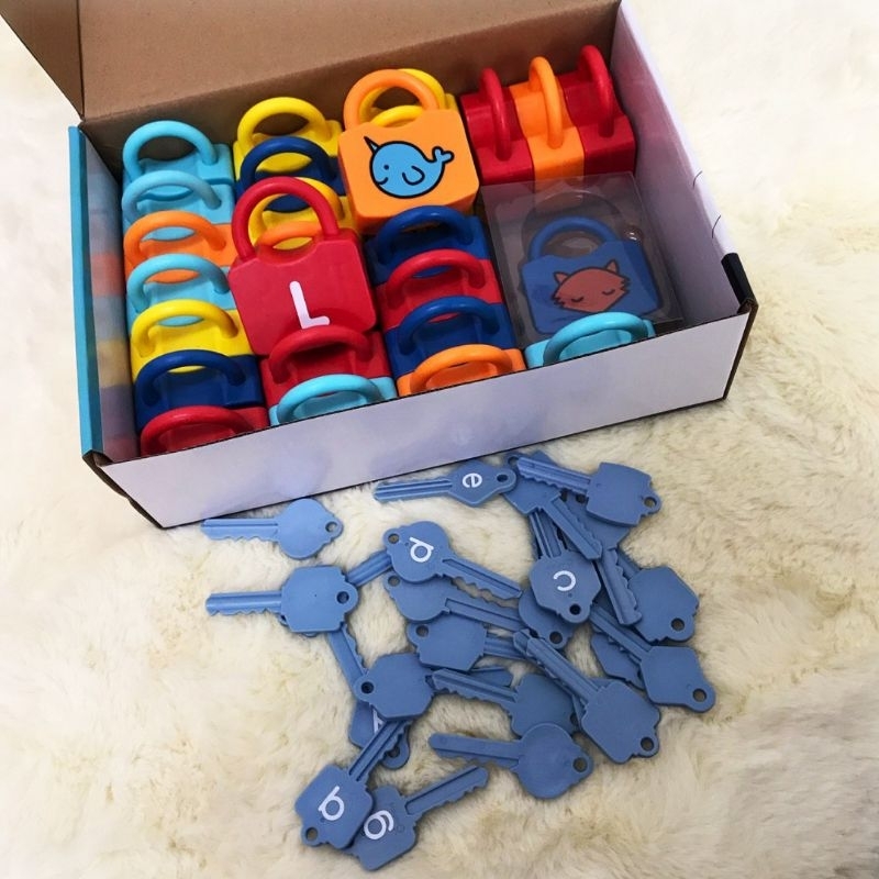 ALPHABET LEARNING LOCK / NUMBER LEARNING LOCK / FINE MOTOR DEVELOPMENT ...