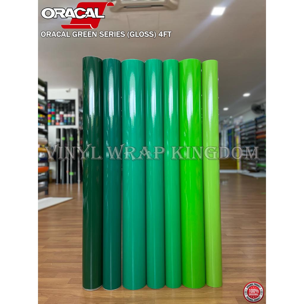 Oracal 651 Gloss / Matte Green Series Car Wrap Vinyl Films Advertising ...