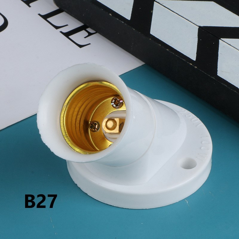 Round lamp holder B22 E27 Batten Lamp Holder LED Socket Light Bulb ... Round lamp holder B22 E27 Batten Lamp Holder LED Socket Light Bulb ...