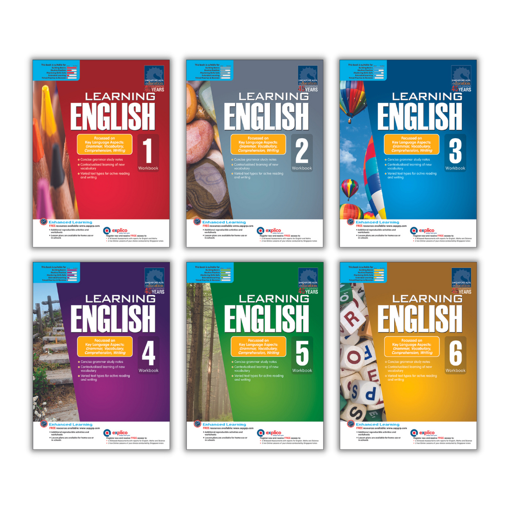 Learning English Workbook 1 - 6 Topical Primary English School ...