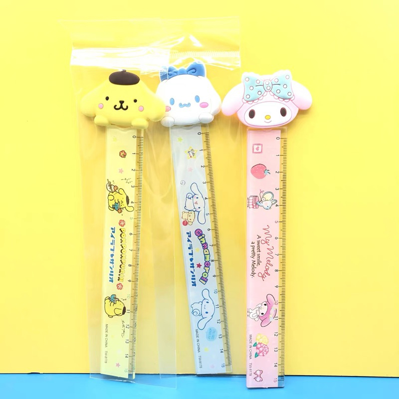 Sanrio pompompurin cinnamoroll Melody 15cm Ruler Sanrio Cinnamon Dog ...