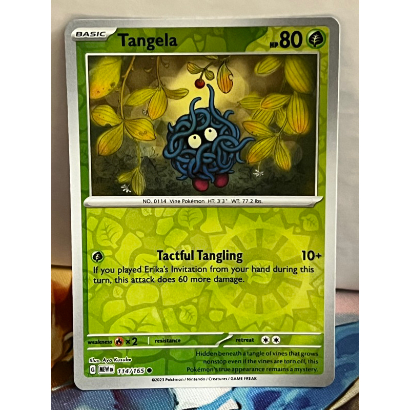Pokemon TCG SV3.5 151 - Tangela - 114/165 - Common Reverse Holo ...