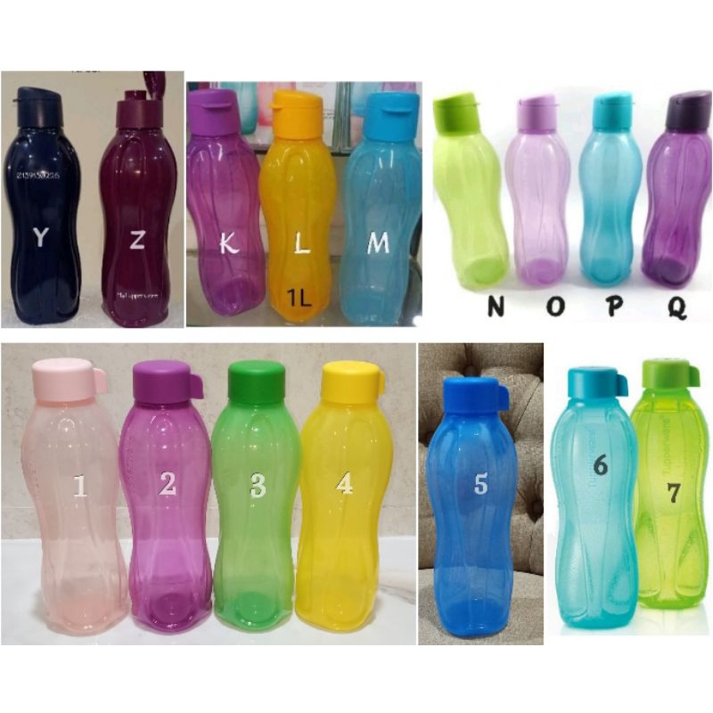 Tupperware Eco Bottle Botol 1L 1 liter Flip Screw cap | Shopee Philippines