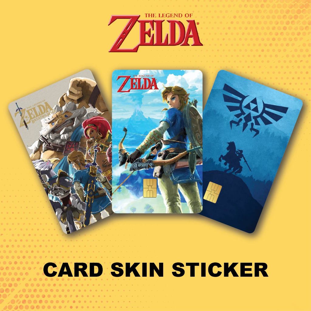 Zelda Vinyl Bank Credit Card Sticker Cover, Touch N Go Skin Card ...