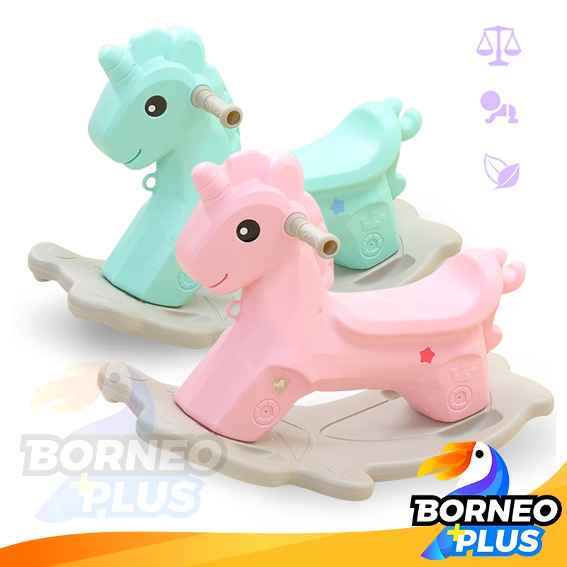 Borneo Kids Rocking Unicorn Rocker Toy Indoor Playground Toddler Horse ...