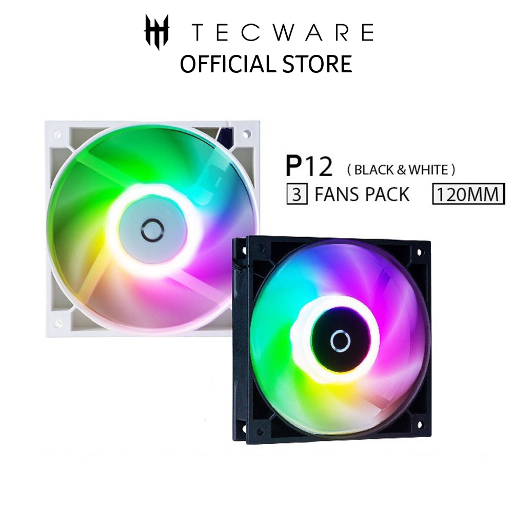 TECWARE OMNI P12 3pcs FAN PACK ( Black / White ) | Shopee Philippines